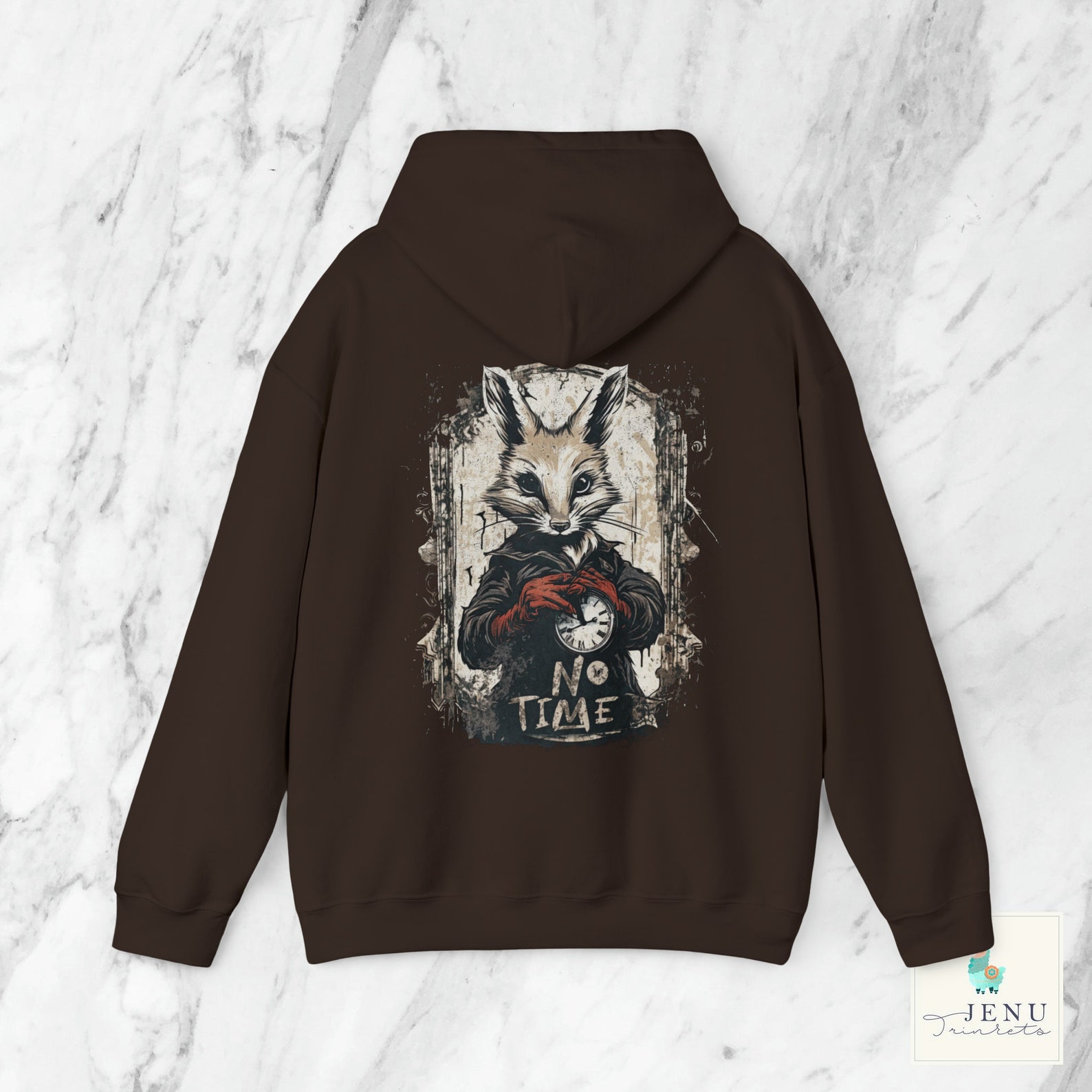 Alice in Wonderland Inspired No Time Hoodie Rabbit Clock Sweater ...