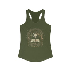 Magical Book Tank Top Wiccan Witchcraft Spell Mystical Tee Norse Witch ...