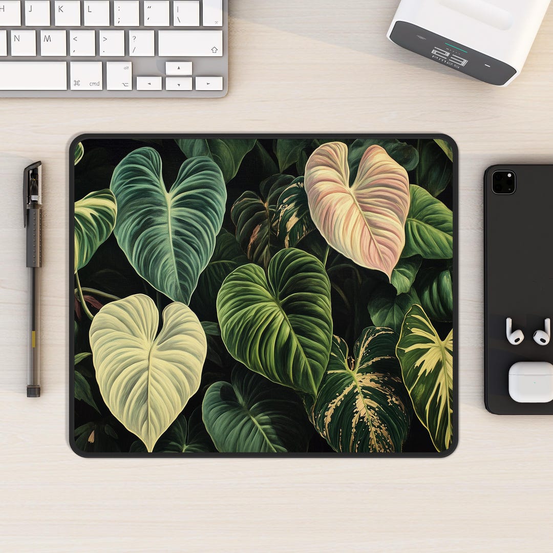 Rare Philodendron Variegata Plant Desk Mat Aroid Variegated Var Mouse ...