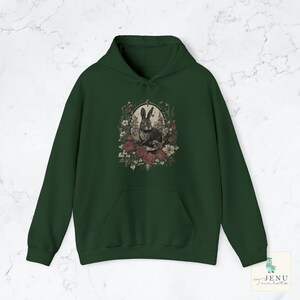 Whimsical Vintage Victorian Woodland Rabbit Hoodie Old Nature Tree ...