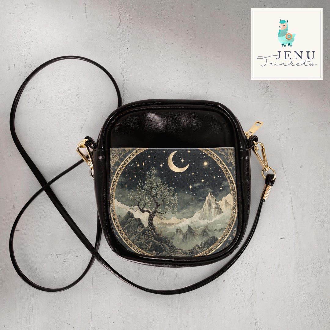 Celtic Mystical Vintage Tree of Life Sling Bag Nordic Mountains ...