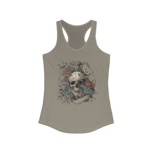 Soft Goth Human Skull Tattoo Design Tank Top Vintage Shirt Skeleton ...