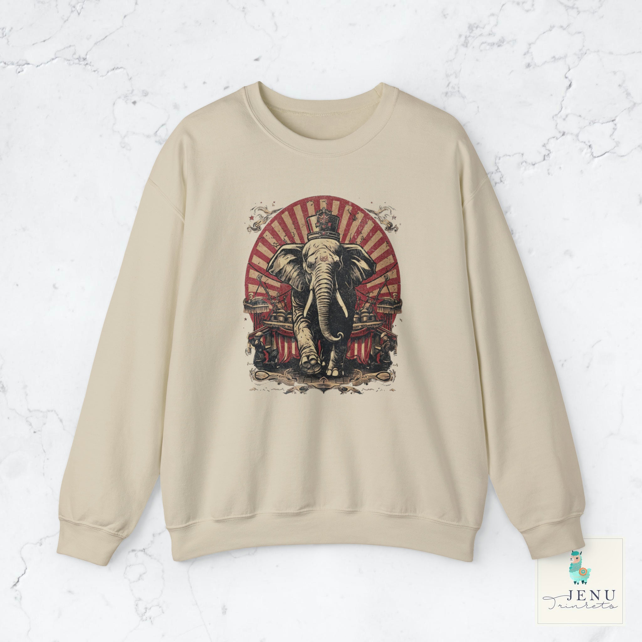 Vintage Elephant Circus Carnival Sweatshirt Old Country Fair Shirt ...