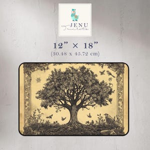 Vintage Gothic Tree of Life Desk Mat Witchy Celtic Pagan Mousepad ...