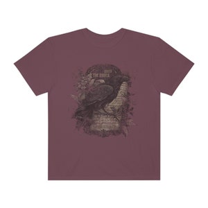 Edgar Allan Poe Shirt Poe T-shirt Vintage Raven Shirt Vintage Crow ...