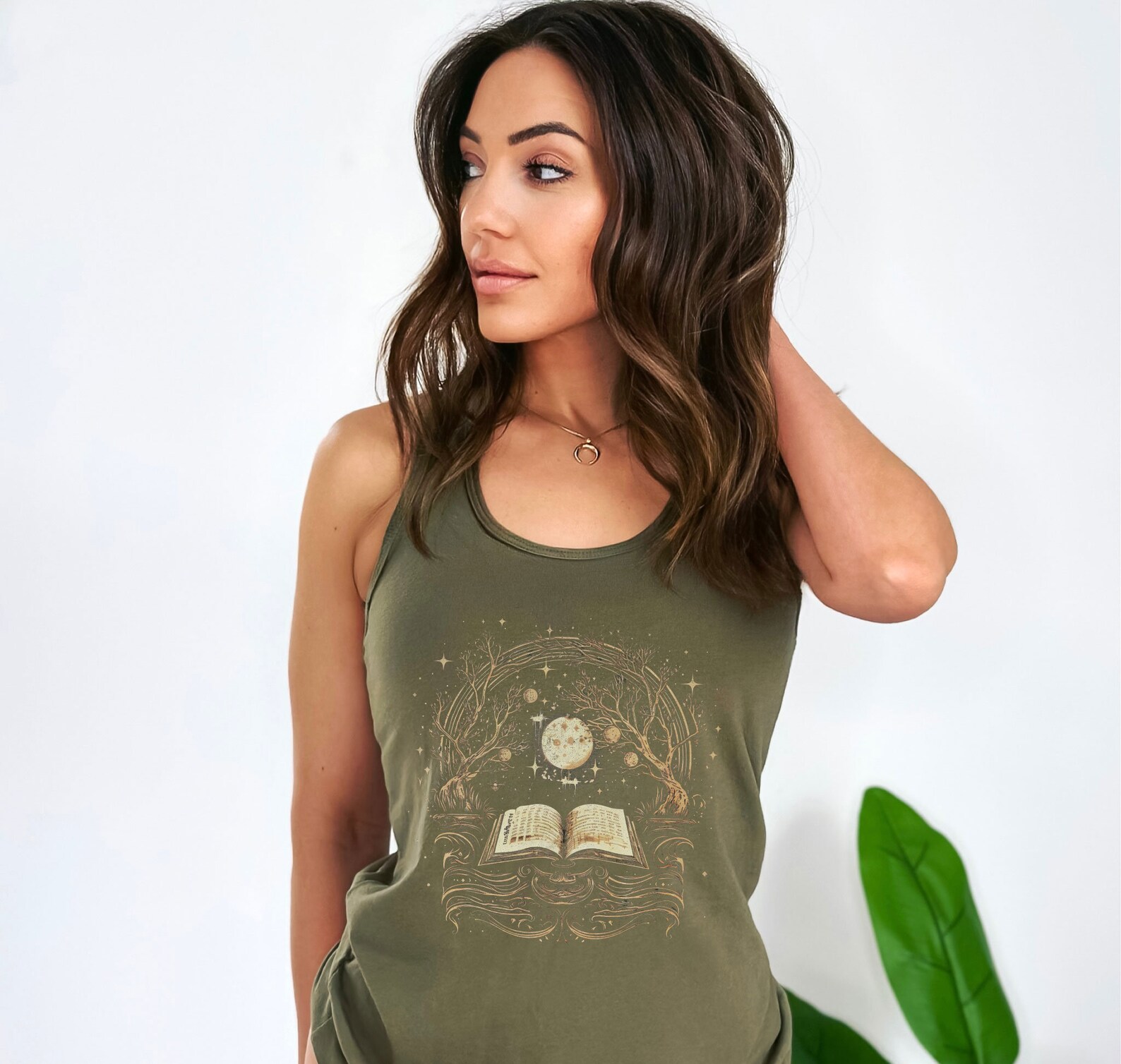 Magical Book Tank Top Wiccan Witchcraft Spell Mystical Tee Norse Witch ...