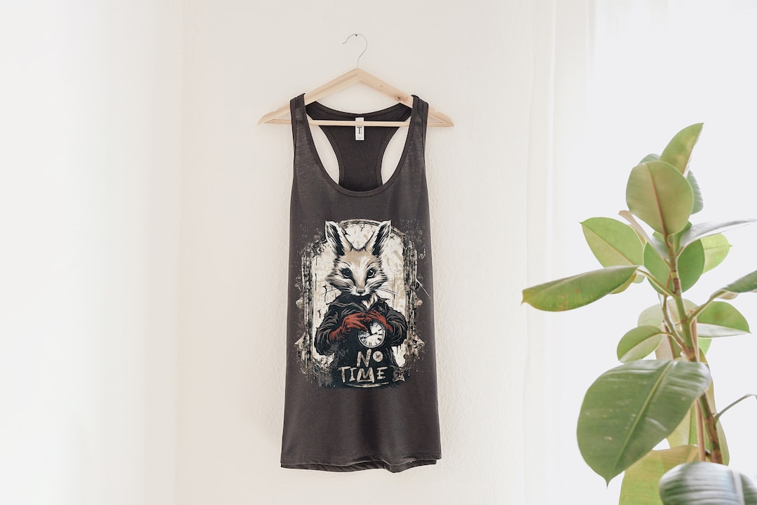 Alice in Wonderland Inspired No Time Tank Top Rabbit Clock Sweater ...