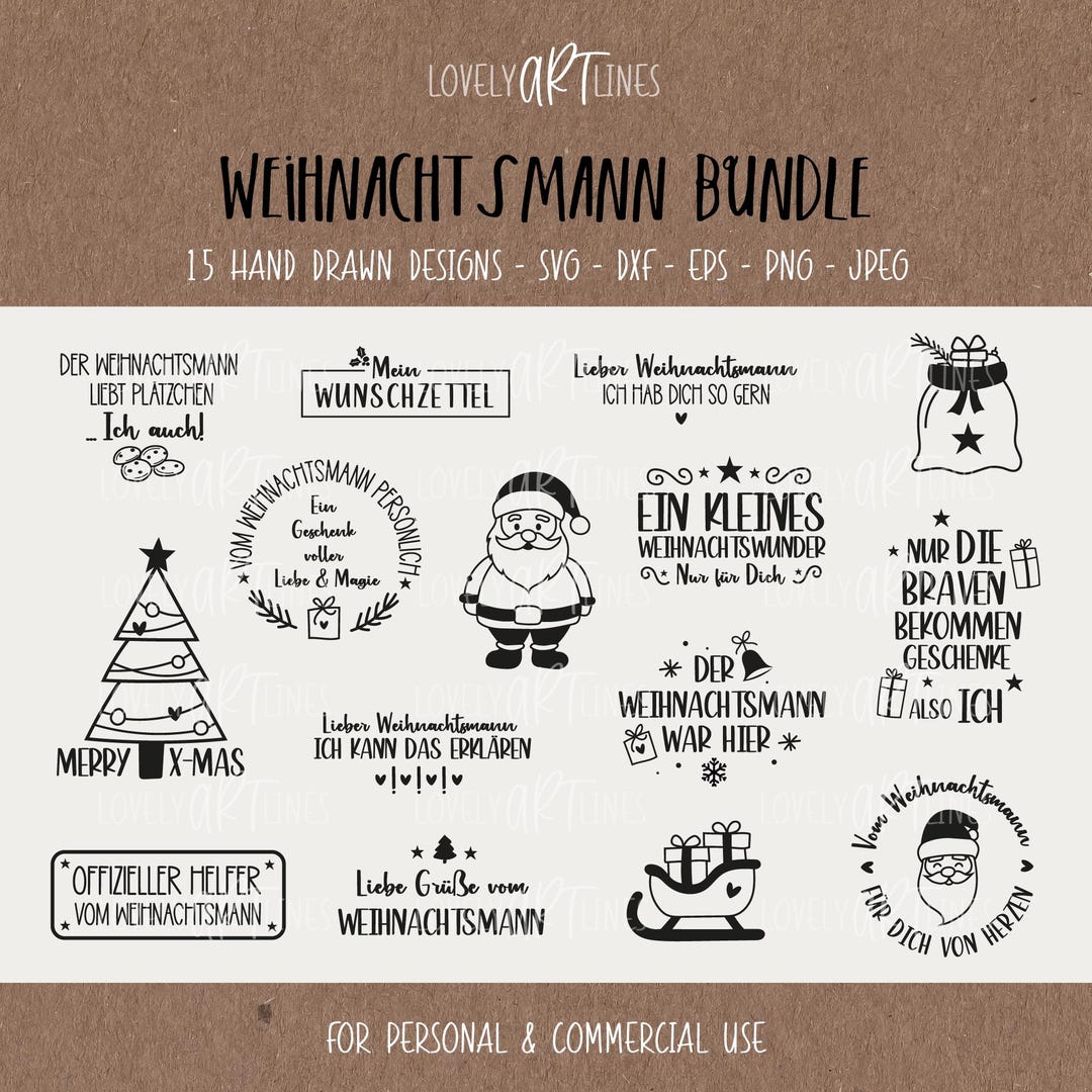 Santa Claus SVG Bundle, Plotter Files Santa for Cricut, Elf Vector ...