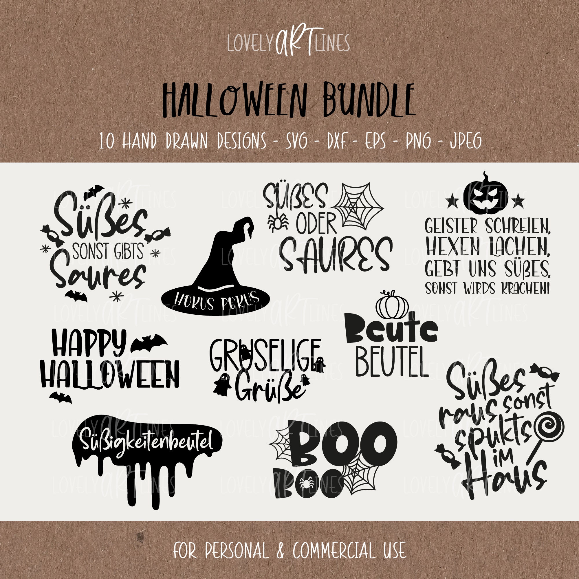 Halloween SVG Bundle, Plotter Files Halloween for Cricut, Halloween Vector Icons Halloween PNG ...