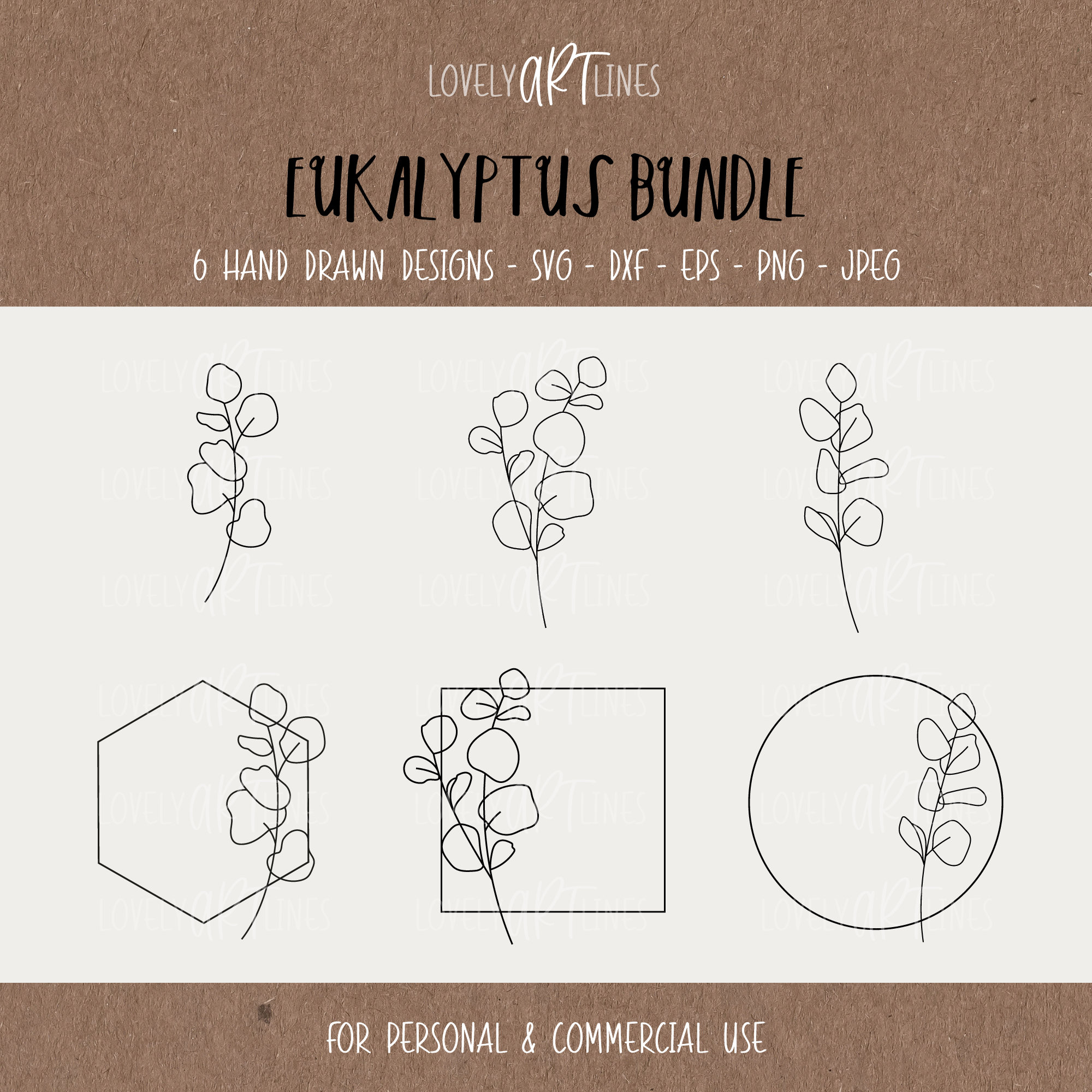 Eucalyptus SVG Bundle Plotter Files Leaves for Cricut - Etsy