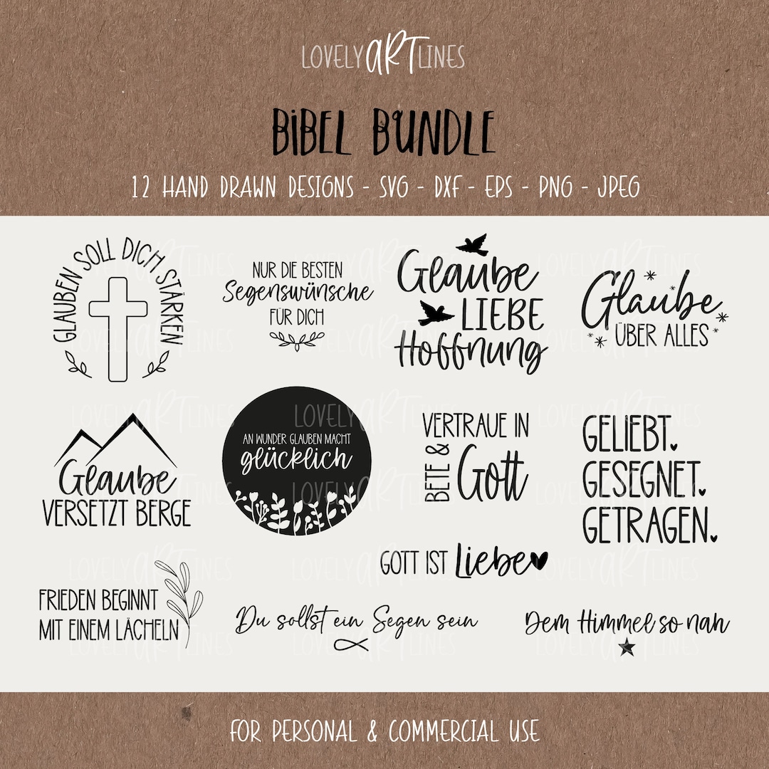 Bible SVG Bundle, Plotter Files Faith for Circut, Religion Vector Icons ...