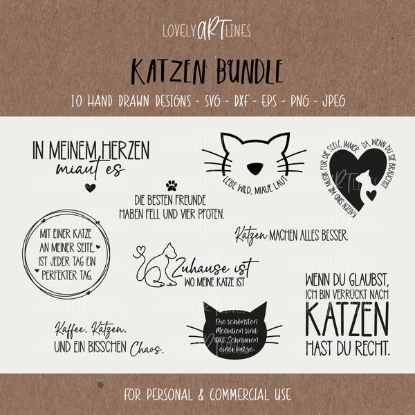 Plotterdatei katze - Etsy.de