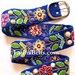 Hand Embroidered Belts Floral Colorful Peruvian Embroidered - Etsy