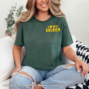 I Love My Soldier T Shirt Personalized Army Shirt Soldier Last Name ...