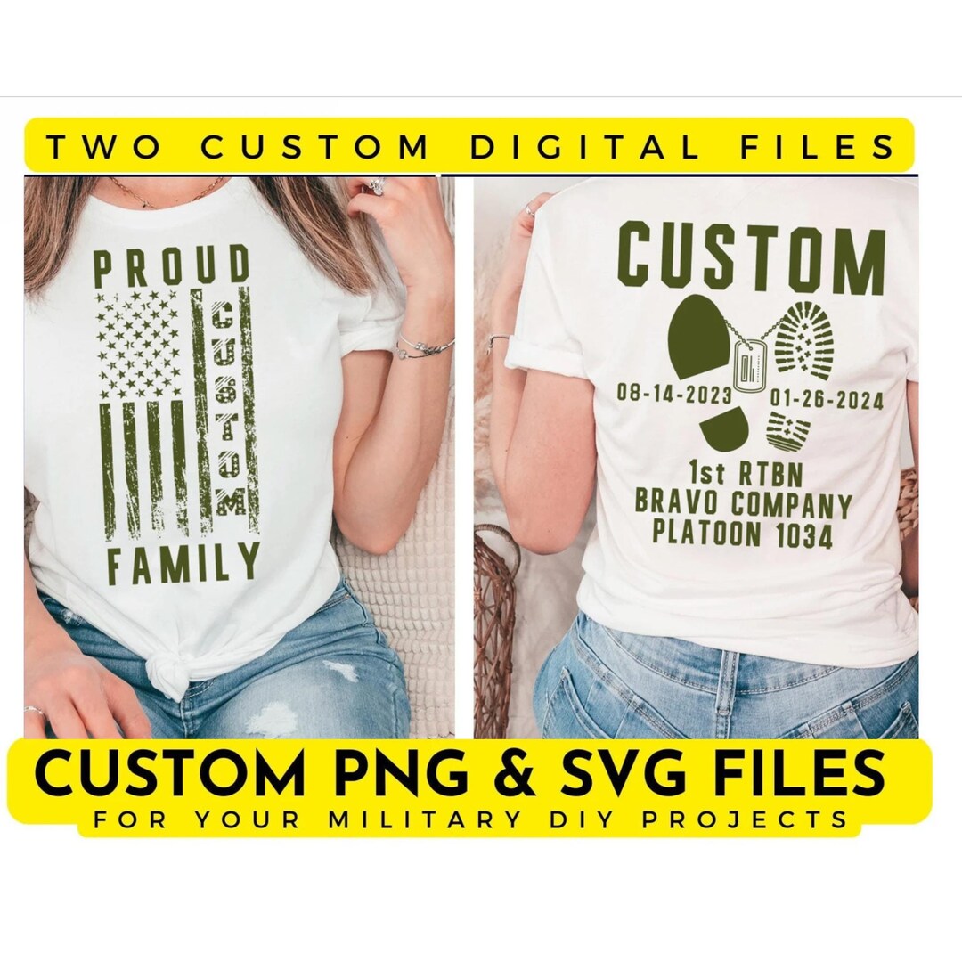 Custom Military Graduation PNG & SVG, Family Bootcamp Design (digital ...