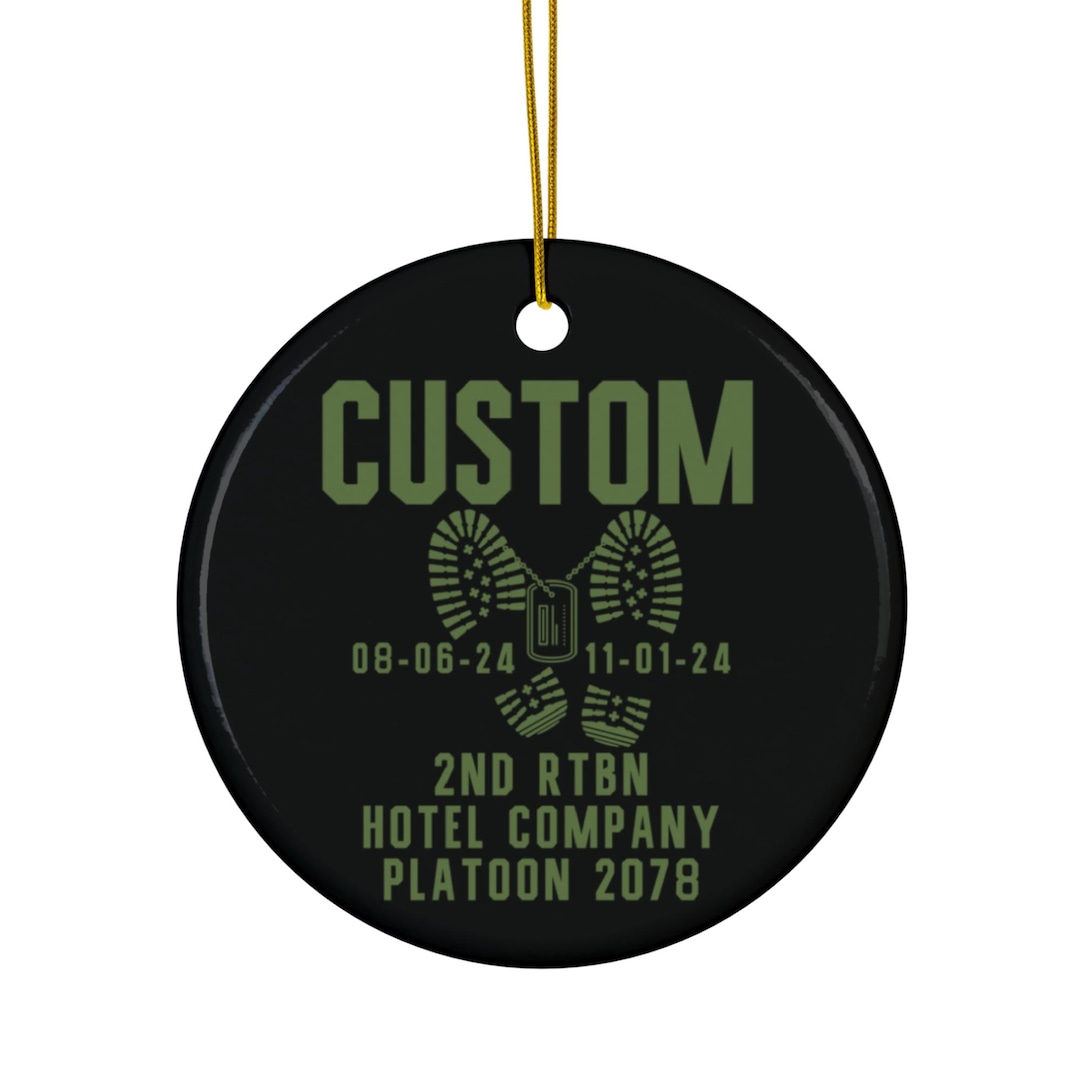 Custom Military Ornament, Military Christmas Gift, Deployment Gift ...
