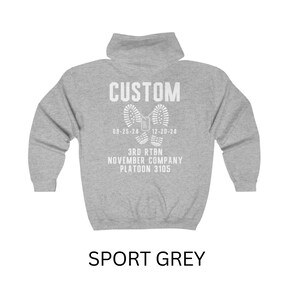 Zip Hoodie Custom Family Day Bootcamp Graduation Zip Hoodie Military ...