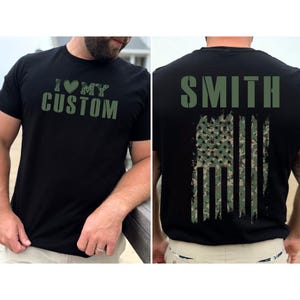 Custom Soldier Name I Heart My Soldier Tshirt Personalize Name Shirt ...