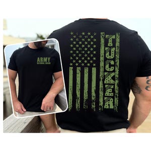 Army Soldier Name Custom Army National Guard Custom Tshirt Personalize ...