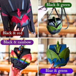 Dragon Embrace Small Dragon Backpack, Natural Leather - Etsy