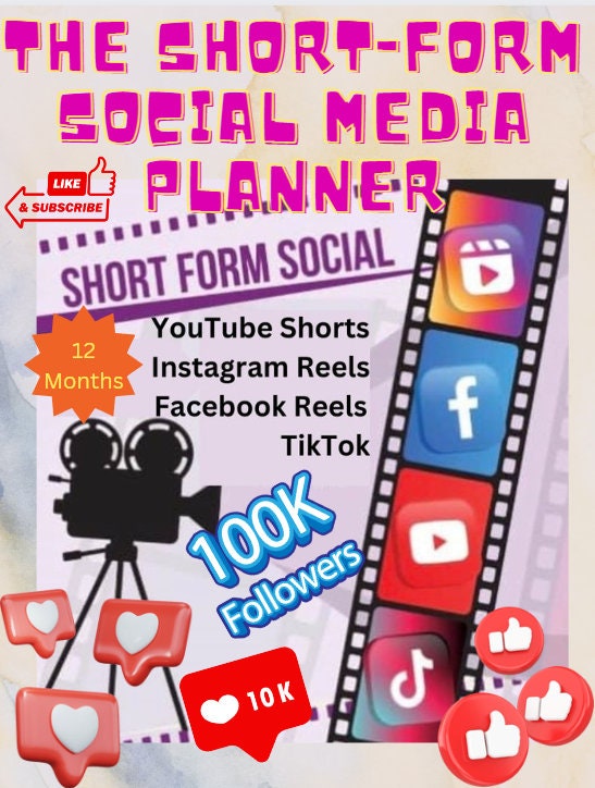 The Short-form Social Media Planner for Tiktok, Facebook & Instagram ...