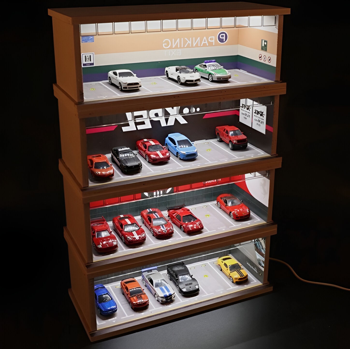 Model Car Garage Car Display Case Model Car Box Toy Car - Etsy
