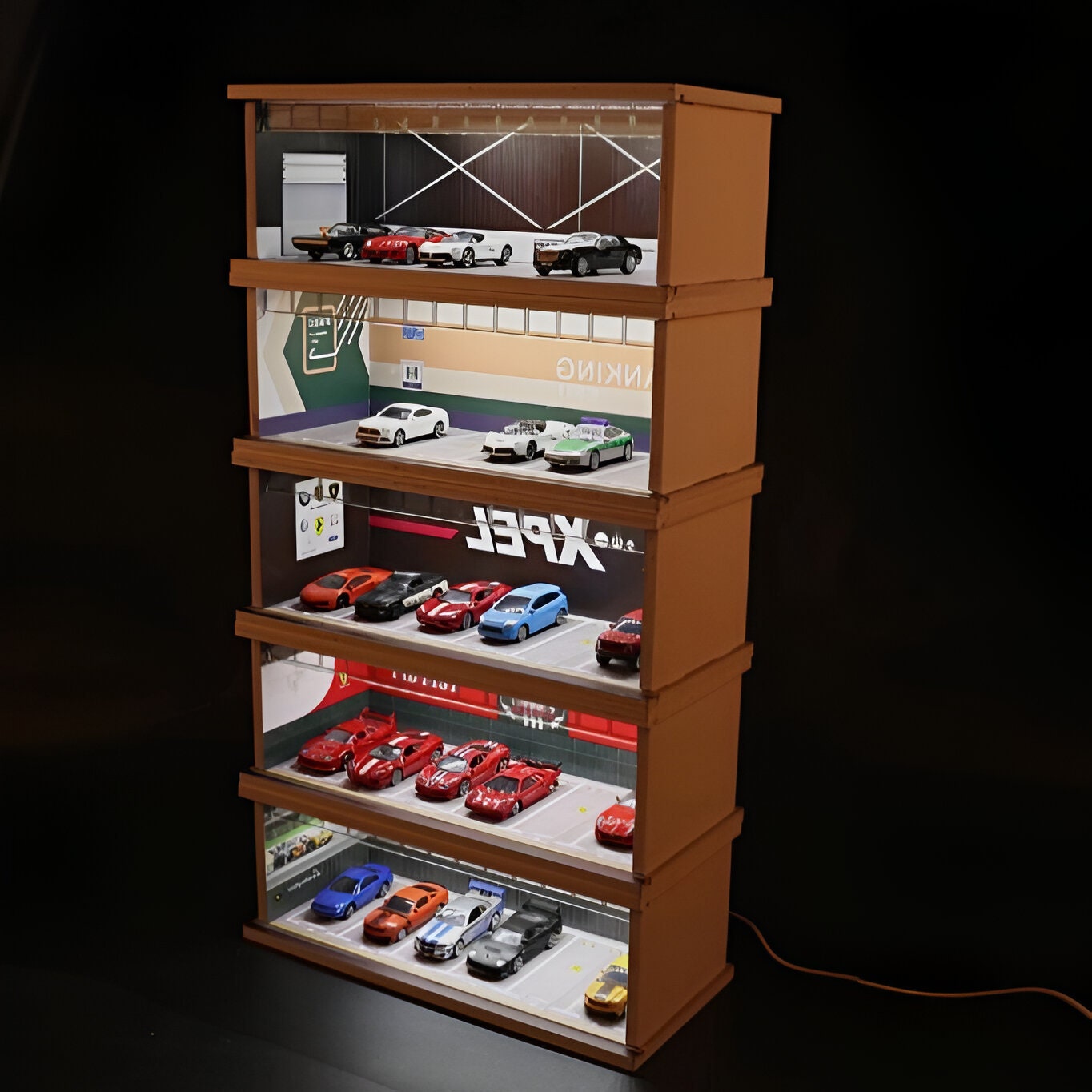 Model Car Garage Car Display Case Model Car Box Toy Car - Etsy