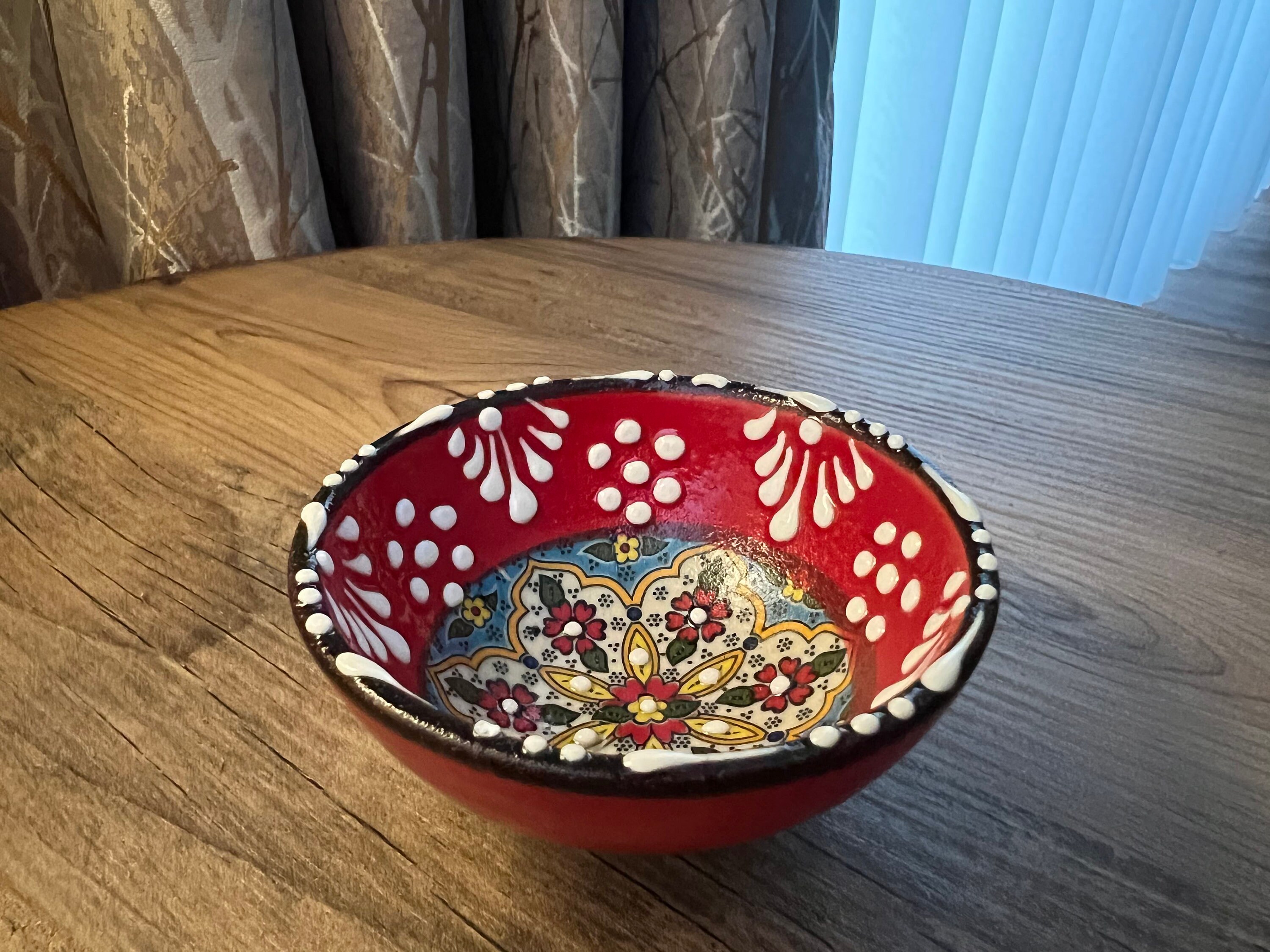 Turkish Ceramic Bowl, Handmade Ceramic Bowl, Set of 6 Beautiful Bowl ...