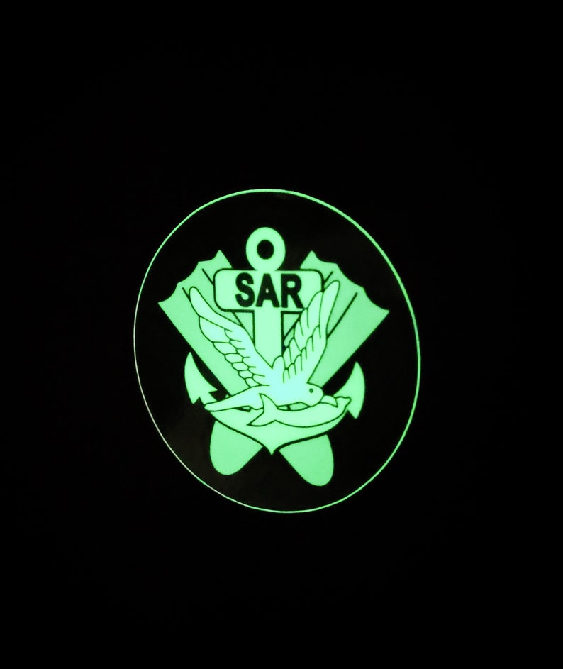 Rescue Swimmer SAR Sticker. glow in the Dark - Etsy