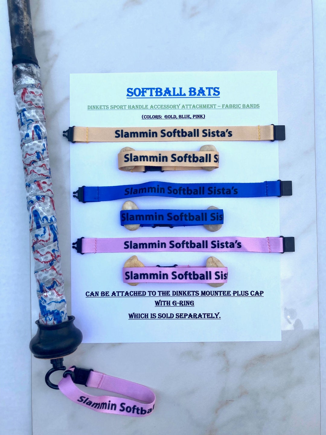 Softball Bats - Dinkets Sport Handle Accessory Attachment – Fabric ...