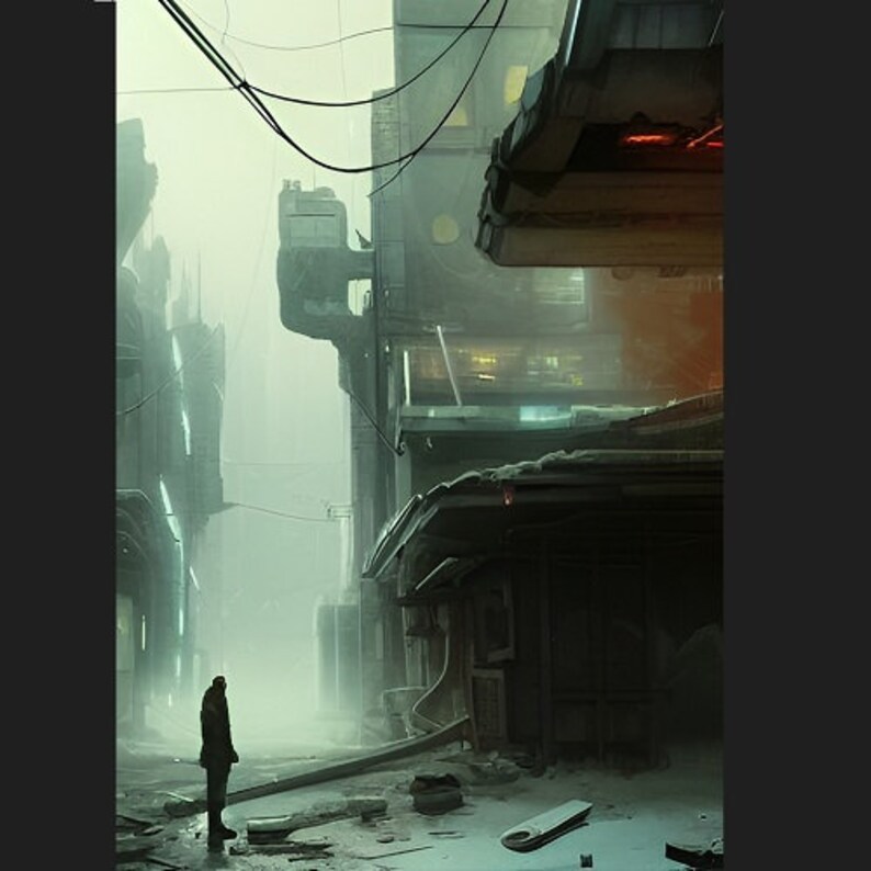 Blade Runner Dystopian Cyberpunk Concept Movie Poster Artwork Digital ...