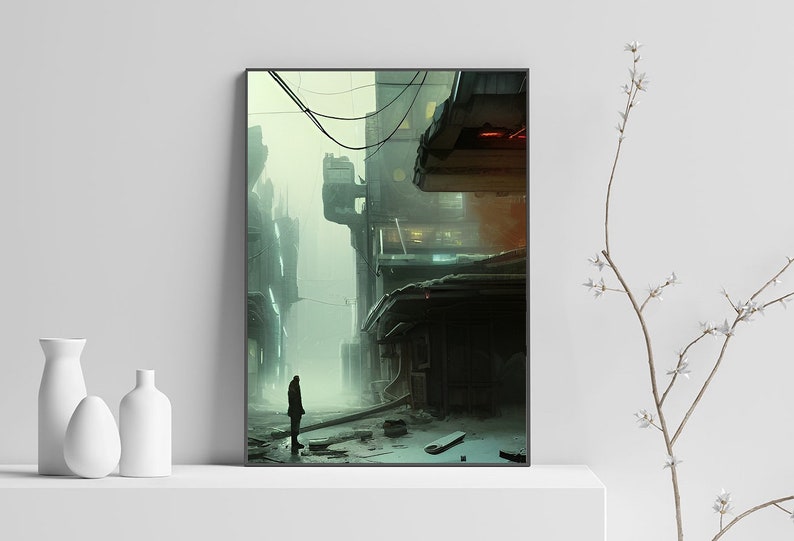 Blade Runner Dystopian Cyberpunk Concept Movie Poster Artwork - Etsy