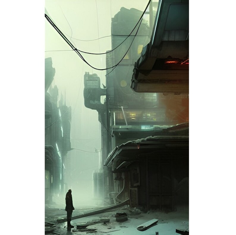 Blade Runner Dystopian Cyberpunk Concept Movie Poster Artwork Digital ...