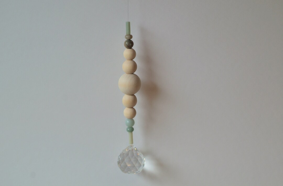 Suncatcher Light Catcher Sun Catcher Glass Crystal in Green Tones ...