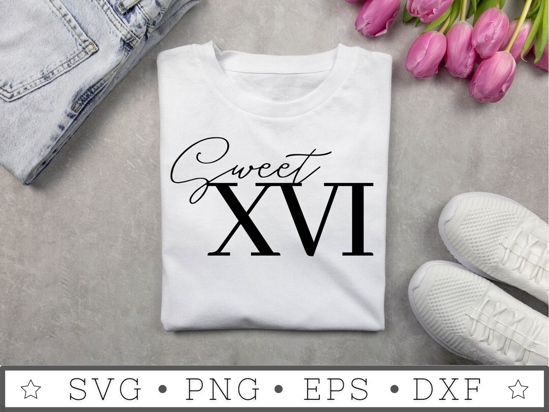 Sweet 16 SVG | INSTANT DOWNLOAD | Happy Birthday Svg | Diy Birthday ...