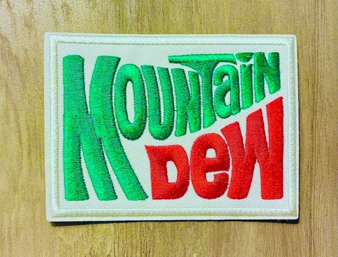 Mountain Dew Patch Iron on Ready Embroidered Brand New Soda Drink ...