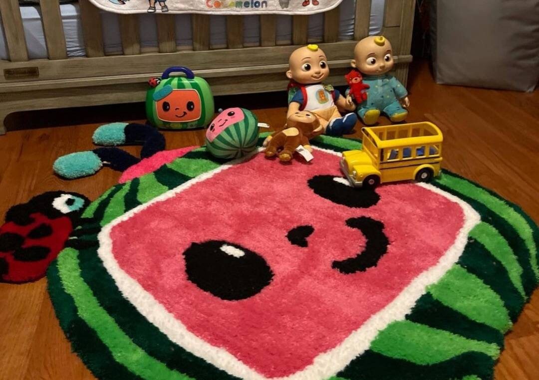Cocomelon Custom Designe Hand Tufted Woolen Rug for Home Kids - Etsy