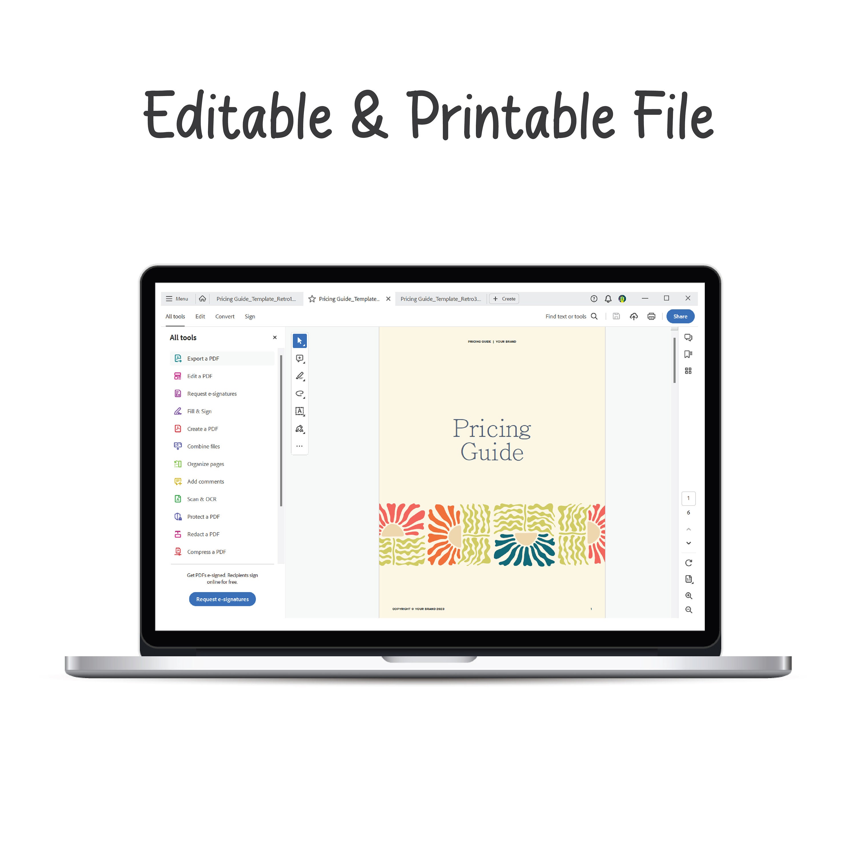 Graphic Designer Pricing Guide, Fillable Pricing Guide Template ...