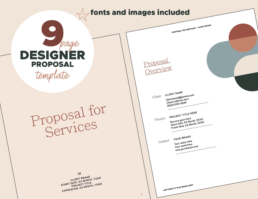 Customizable Client Proposal Template | Designer Proposal Template ...