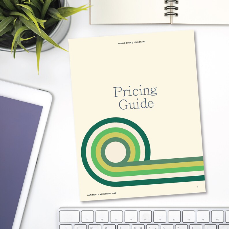 Pricing Guide Template, Fillable Pricing Guide Template, Graphic ...