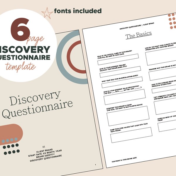 Discovery Call Template - Etsy