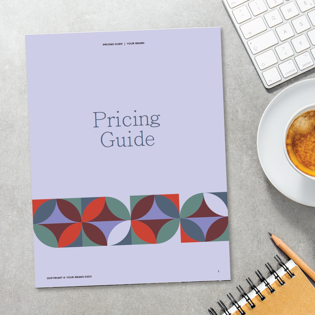 Fillable Pricing Guide Template, Graphic Designer Pricing Guide ...
