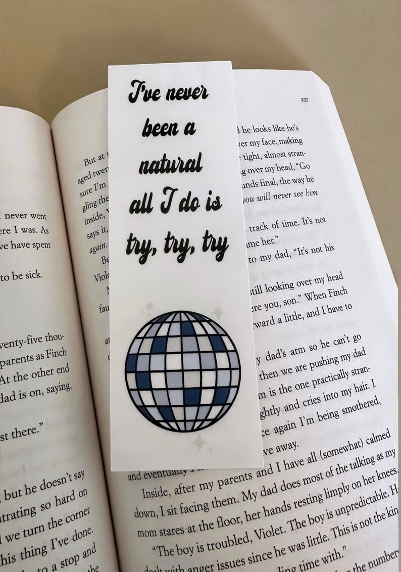 Taylor Swift Laminated Lyric Bookmarks Etsy