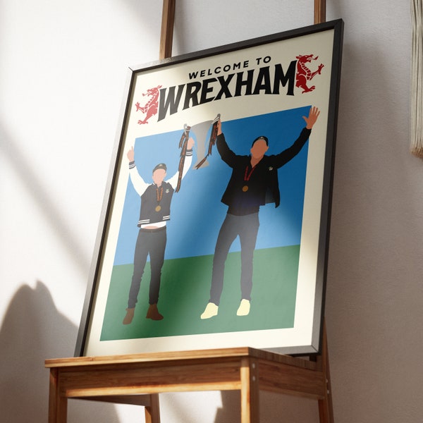 Wrexham Poster - Etsy UK
