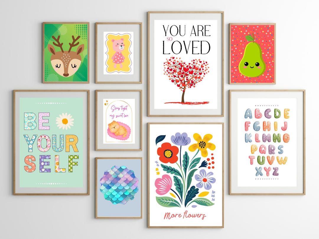 50 Posters for the Child's Room, Children's Wall Decoration, Poster ...