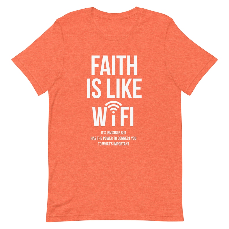Faith Shirt Faith is Like Wifi Shirt Religious Shirt - Etsy Canada