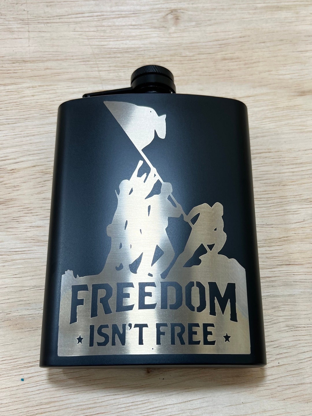 Custom Laser Engraved Flask, Personalize Stainless Steel Flask ...