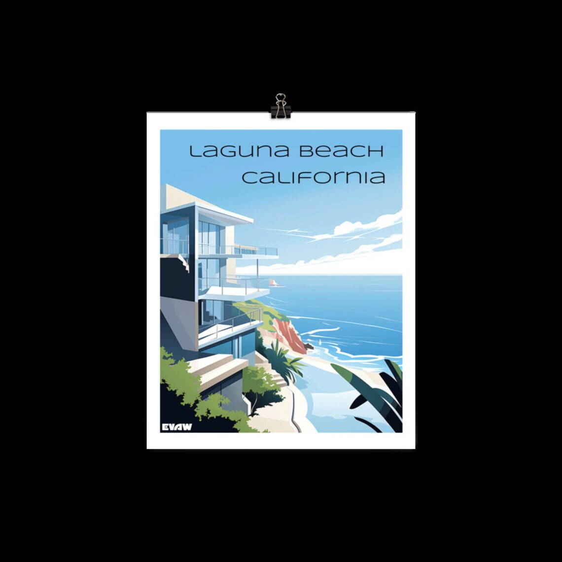 Laguna Beach Surf Poster, Laguna Beach Travel Poster, Laguna Beach ...