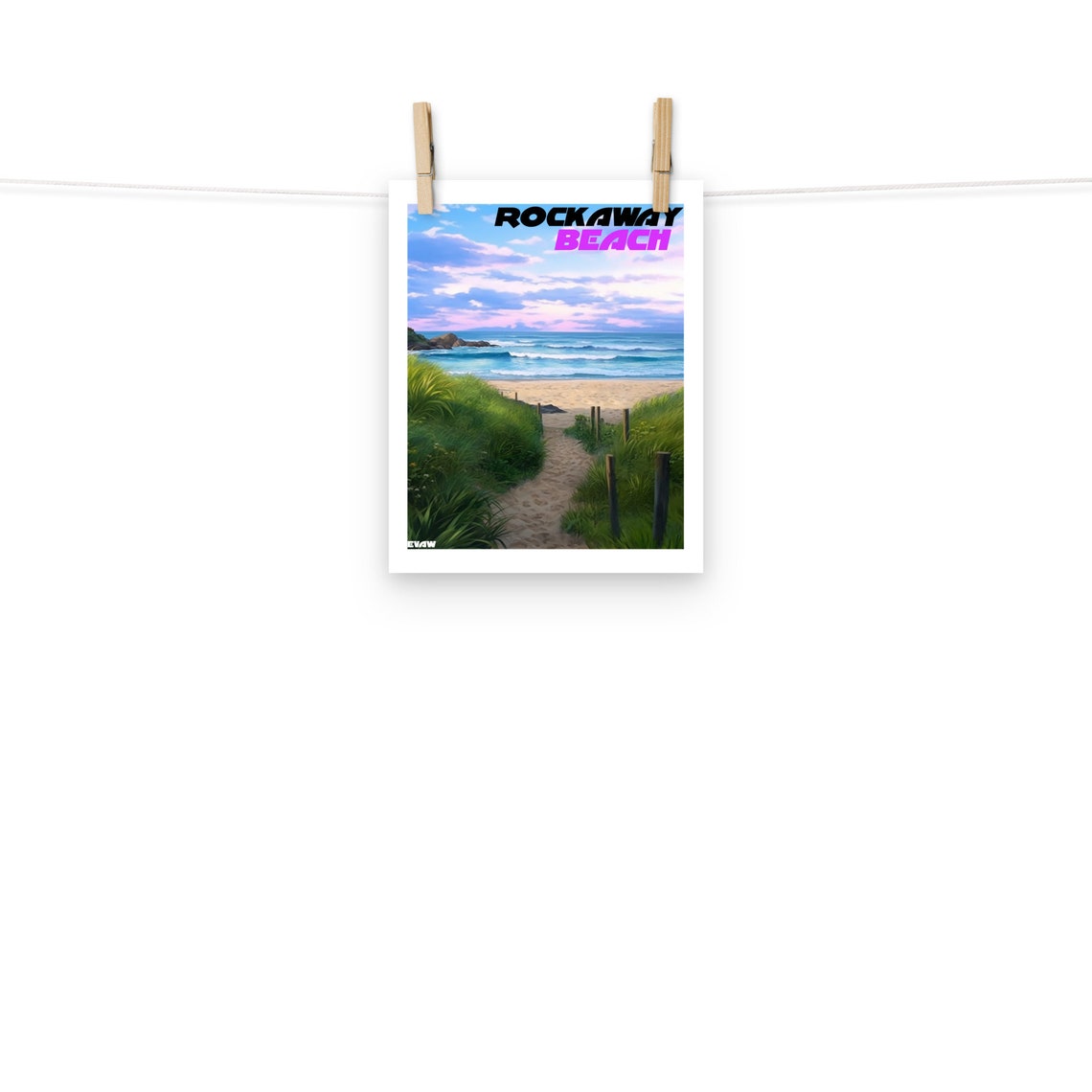 Rockaway Beach Poster, New York Travel Poster, Queens Wall Art, Meadow ...