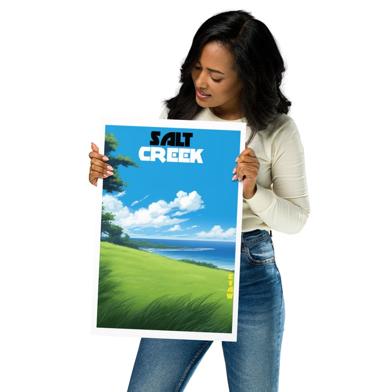 Salt Creek Beach Poster, Dana Point Travel Poster, Surf Wall Art ...